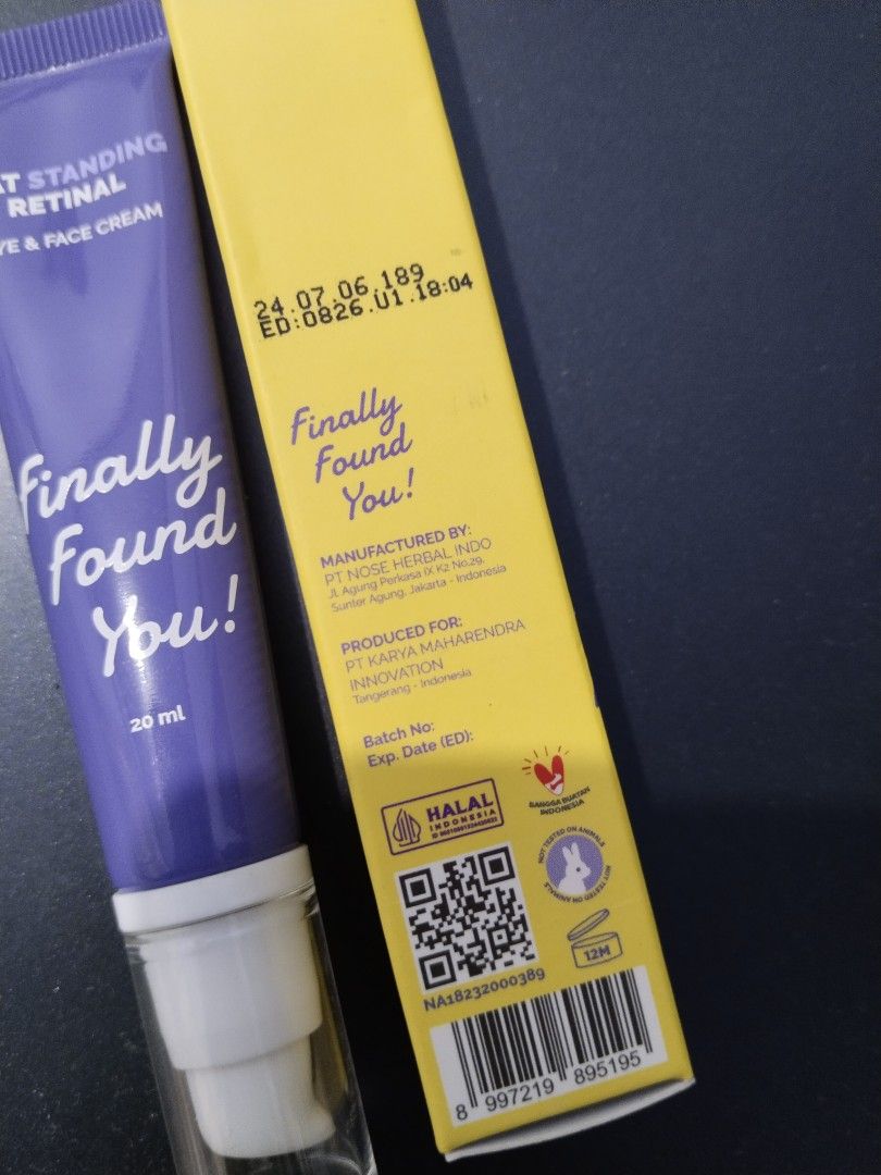 Finally Found You! (Ffy) OATstanding Retinal 2in1 Eye & face Cream 20ml ...