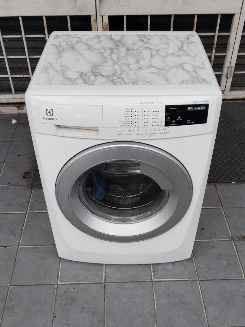 Front load hot washer 8kg Electrolux fully automatic washing machine ...