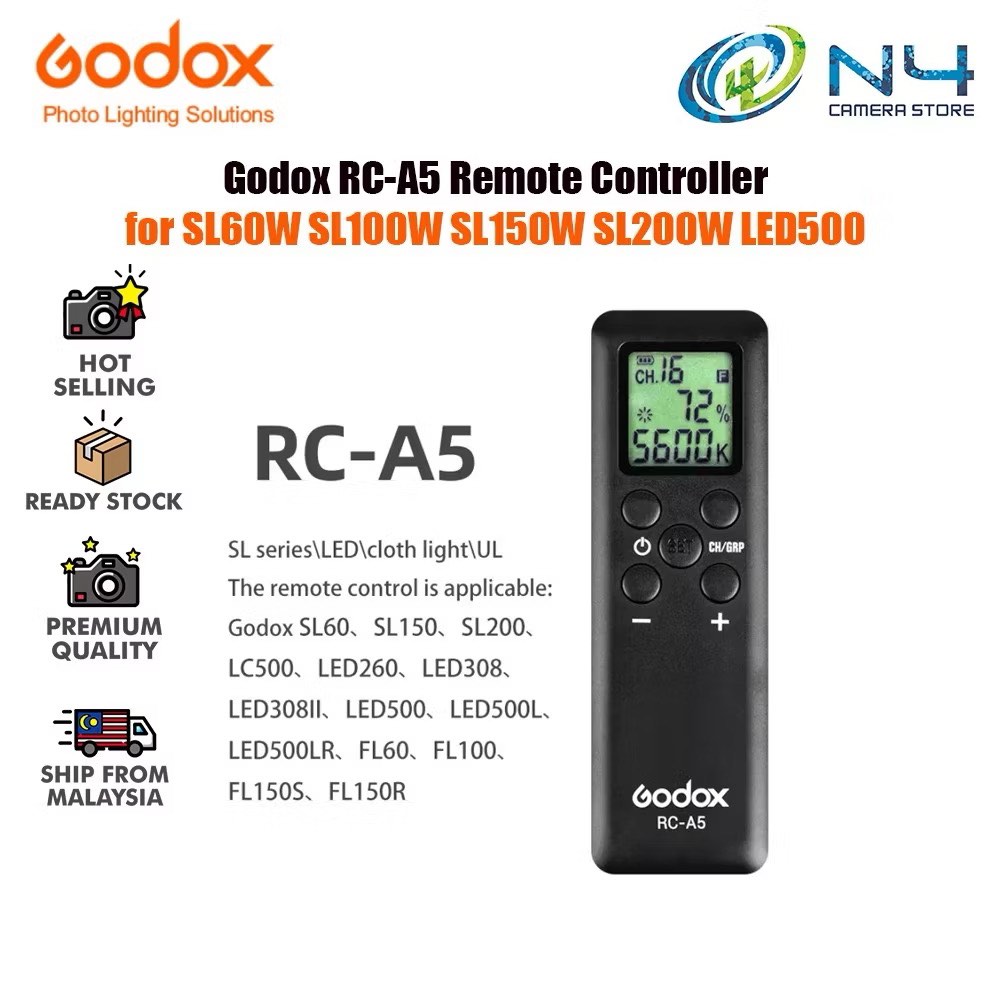 Godox RC-A5 Remote Controller, Photography, Photography Accessories, Lighting & Studio Equipment ...