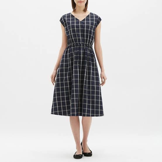GU by Uniqlo Checkered Dress, Women's Fashion, Dresses & Sets, Dresses ...