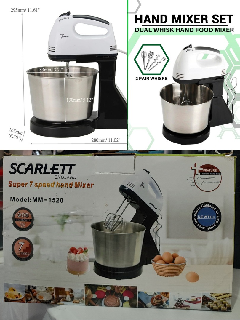 Hand Mixer Set, TV & Home Appliances, Kitchen Appliances, Hand & Stand ...