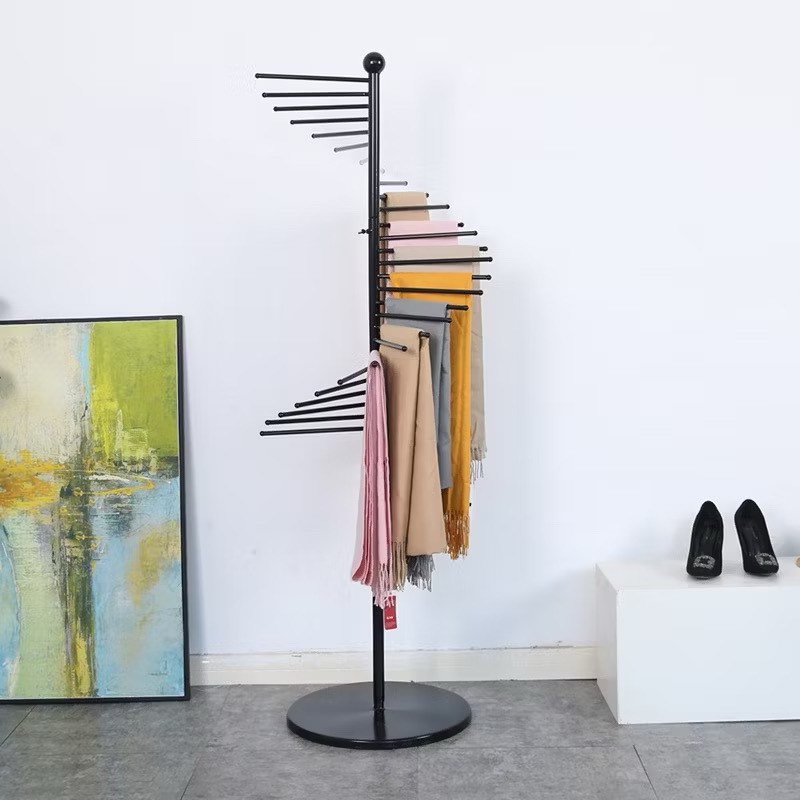 Hijab / Scarf Spiral Rack (Floor Stand) in Black, Furniture & Home ...