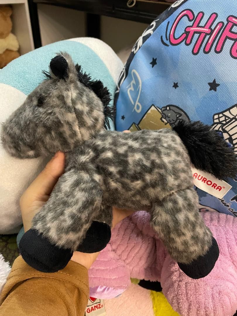 Horse plushie (tag Aurora), Hobbies & Toys, Toys & Games on Carousell