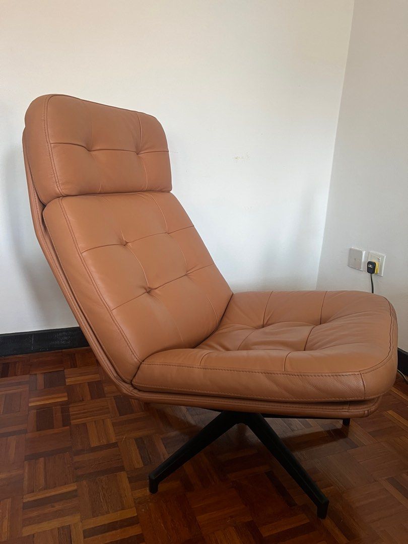 IKEA HAVBERG swivel armchair, Furniture & Home Living, Furniture ...