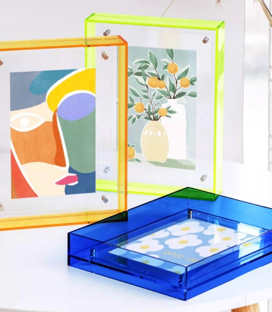 ins風 相架 相框 photo poster frame 亞克力 壓克力 畫框 相框 擺台 A4 3R 4R 2R 照片 海報 裝裱框 掛牆 ...