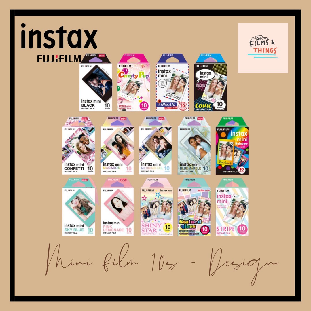Instax Mini Film 10s Design, Photography, Photography Accessories, Other Photography Accessories ...