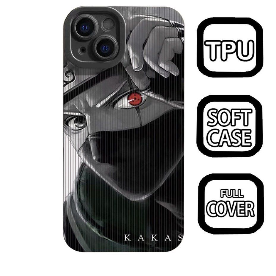 iPhone 15 pro max anime kakashi hatake black cool phone case (2 phone ...