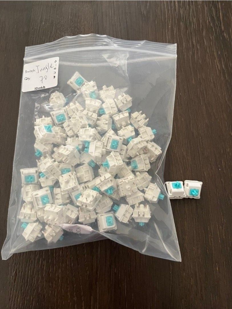 JWK Jungle Linear Switch (Alpaca Recolor) x70 Lubed & Filmed Custom ...