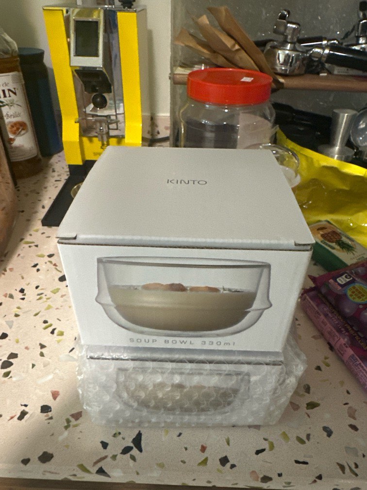 Kinto Kronos Double Wall 330ml Soup Bowl, Food & Drinks, Beverages on ...