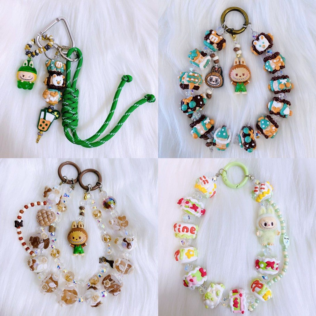 [popmart][pop bean] accessories phone strap, chain bag charm, key chain ...