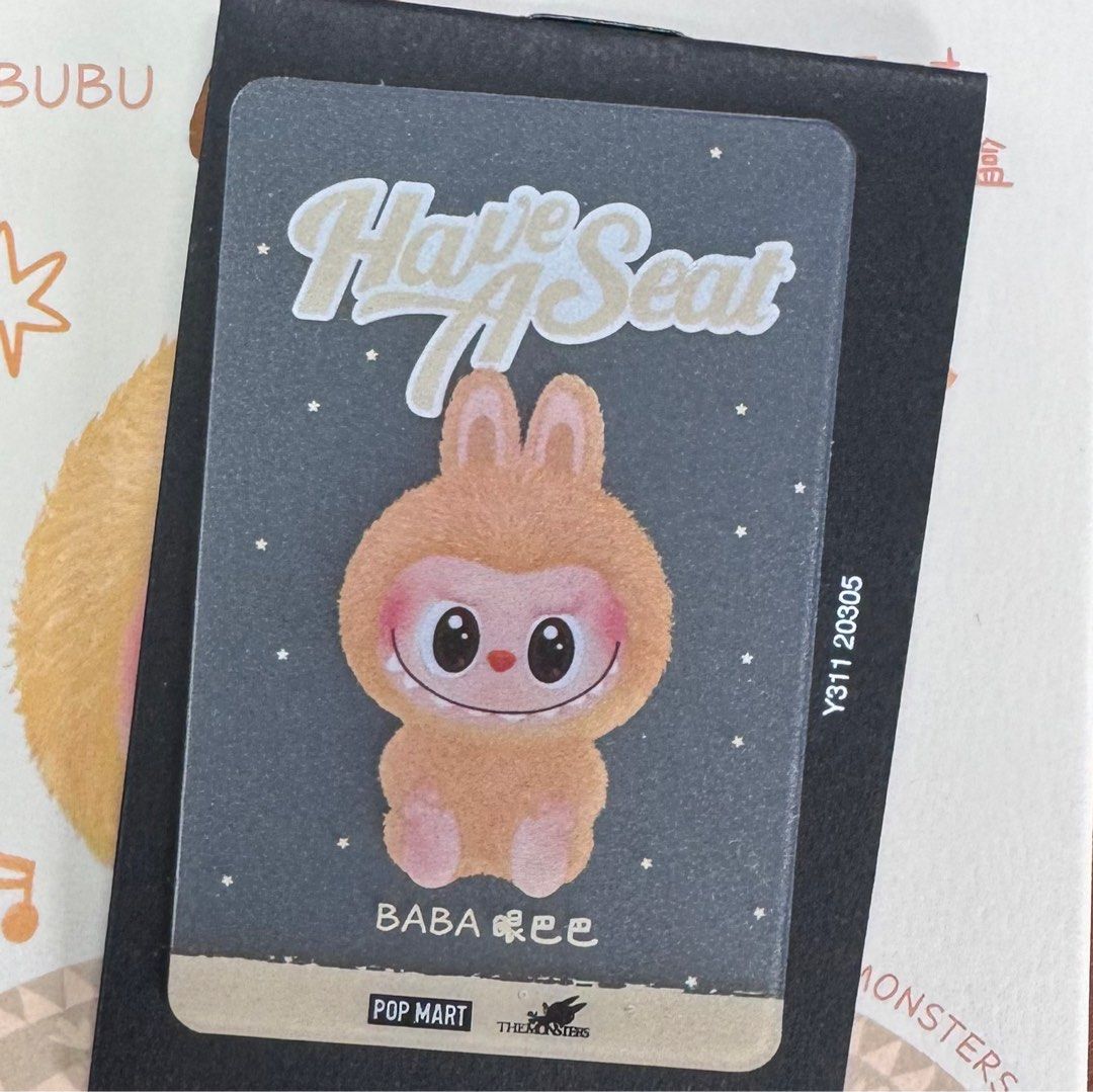 Labubu v2 Have A Seat labubu BABA, Hobbies & Toys, Toys & Games on ...