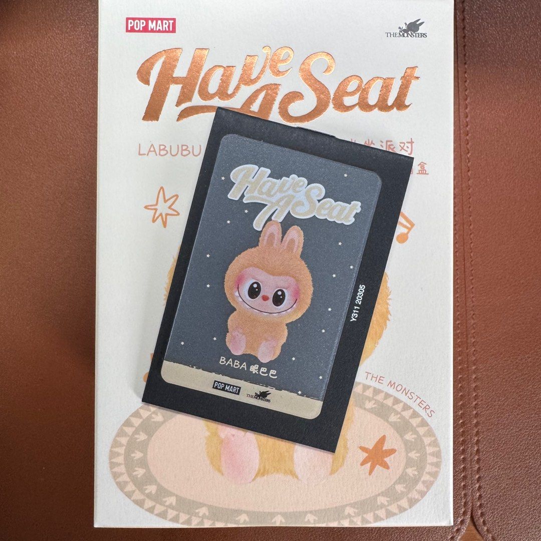 Labubu v2 Have A Seat labubu BABA, Hobbies & Toys, Toys & Games on ...