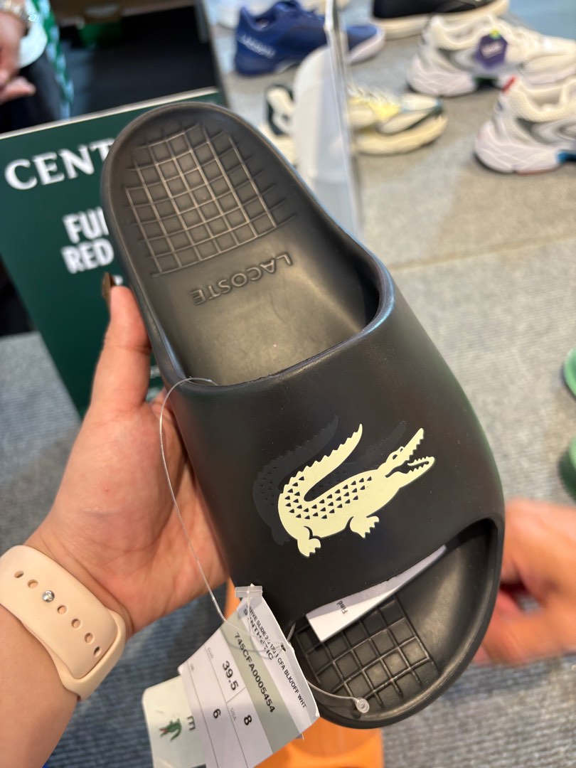 Lacoste Slides, Men's Fashion, Footwear, Slippers & Slides on Carousell