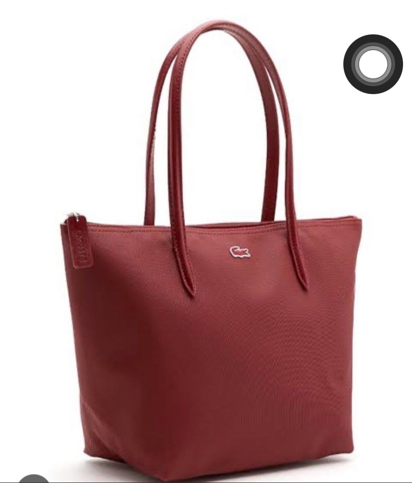 Lacoste tote Bag maroon, Barang Mewah, Tas & Dompet di Carousell