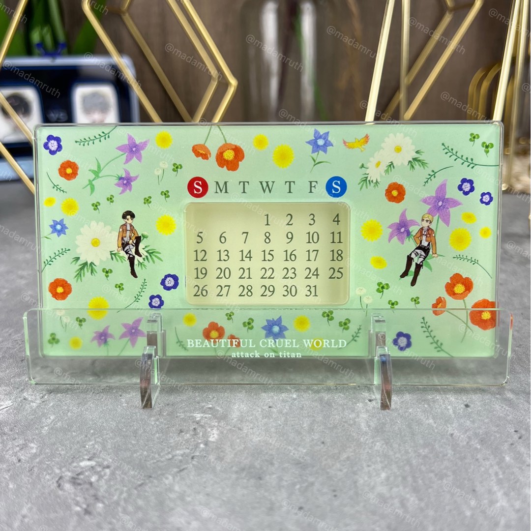 Levi Ackerman Erwin Smith Botania Series Perpetual calendar eruri ...