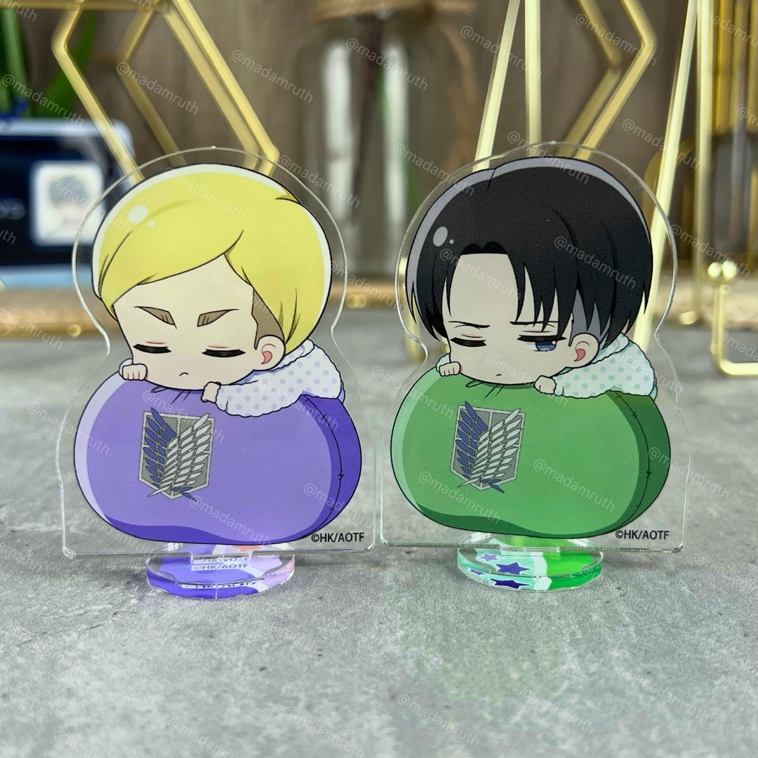 Levi Ackerman Erwin Smith chibi Acrylic Stand / SOLD AS SET ONLY ...