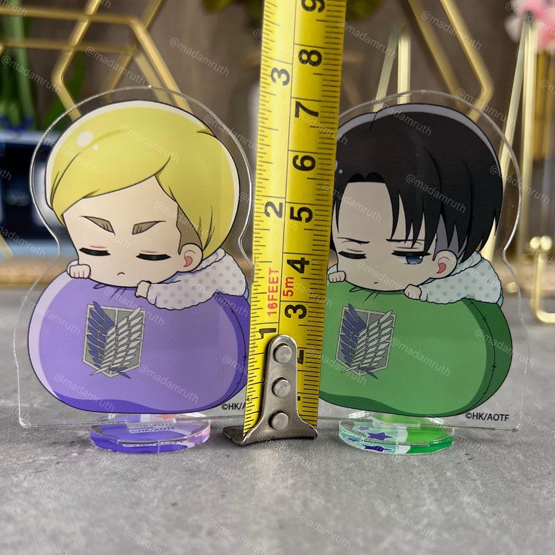 Levi Ackerman Erwin Smith chibi Acrylic Stand / SOLD AS SET ONLY ...