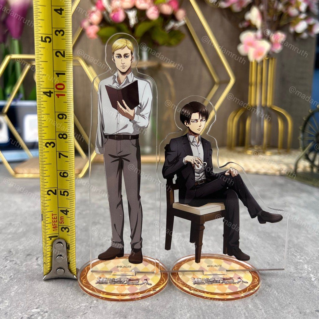Levi Ackerman Erwin Smith princess cafe collab Acrylic Stand attack on ...