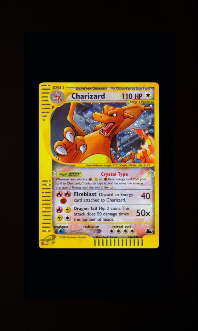 LF Pokemon Crystal Charizard cards (Skyridge, Aquapolis Crystal ...