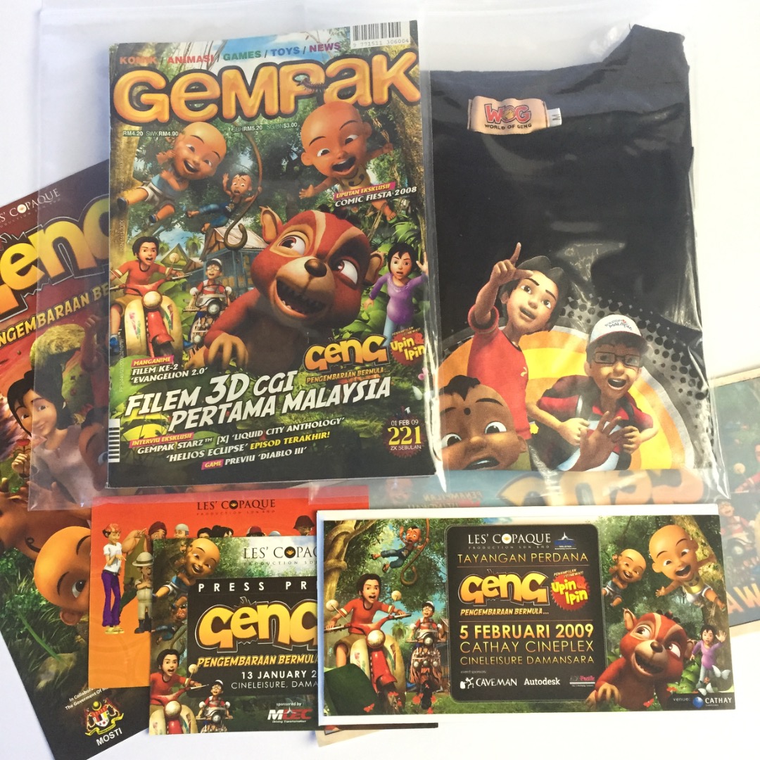 Majalah Gempak No 221 Filem Geng Upin & Ipin dan Merchandise, Hobbies ...