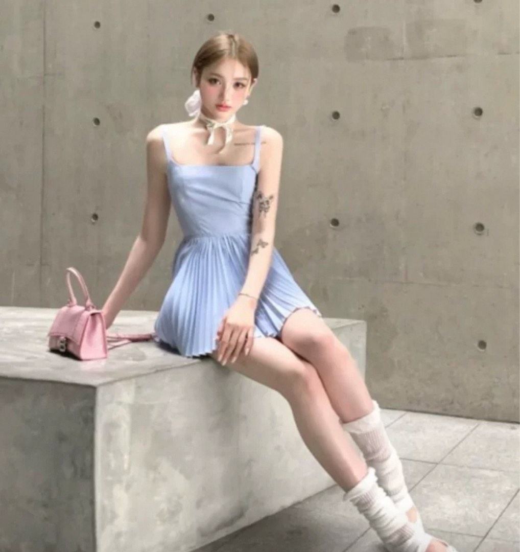 Milk blue balletcode style dress, Women's Fashion, Dresses & Sets ...