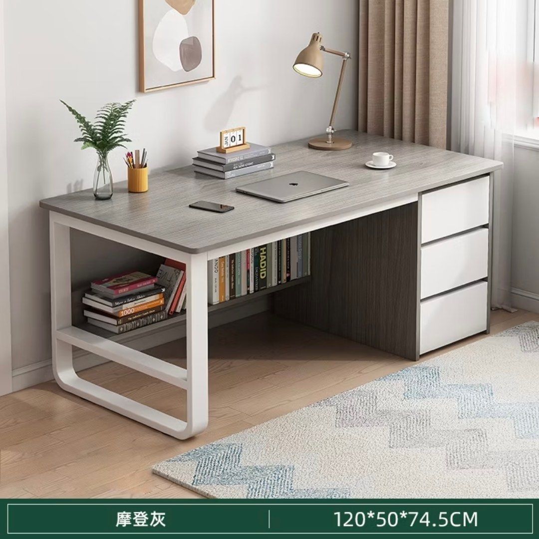 Modern Executive Office Desk | Sturdy Study Table With Drawers And ...