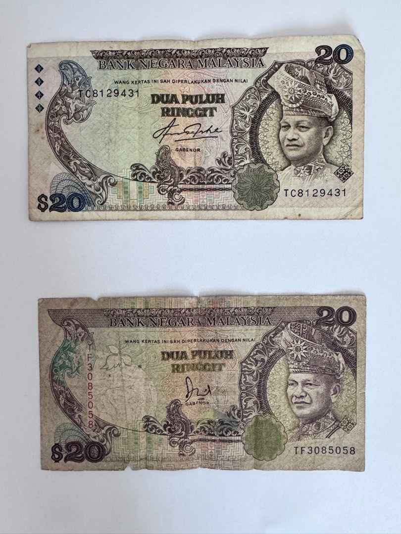 Old RM20 notes x 2, Hobbies & Toys, Collectibles & Memorabilia ...