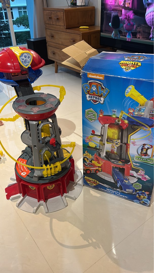 Paw Patrol Mighty Tower, Hobbies & Toys, Toys & Games on Carousell