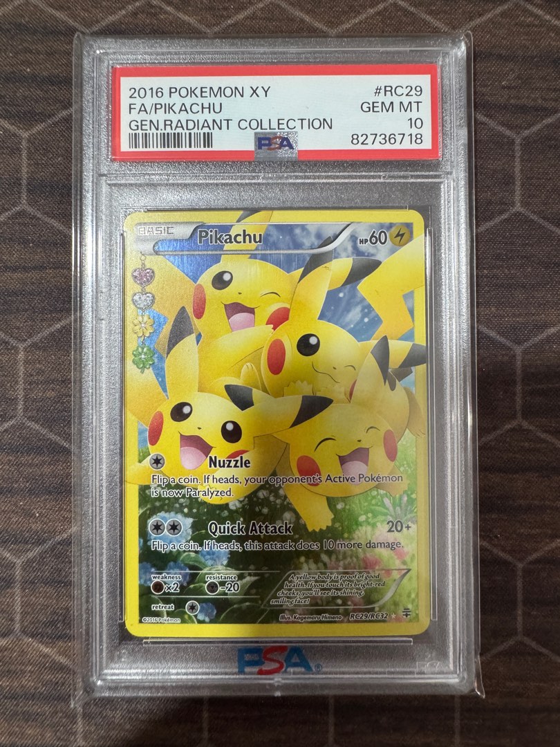 Pikachu RC29 Generations: Radiant Collection PSA 10, Hobbies & Toys ...