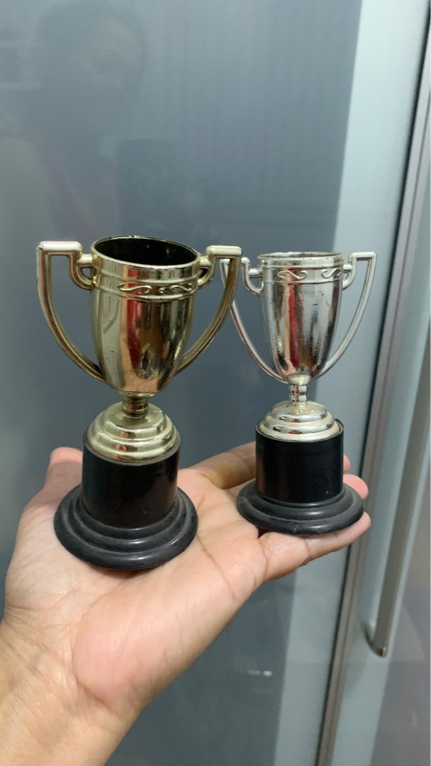plastic trophy toy pair, Hobbies & Toys, Toys & Games on Carousell