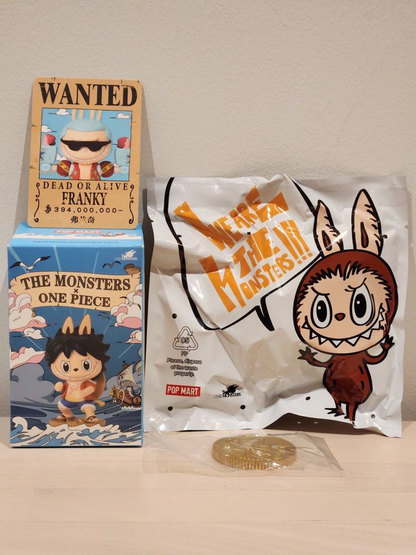 Pop Mart: The Monsters (Labubu) x One Piece - FRANKY, Hobbies & Toys ...