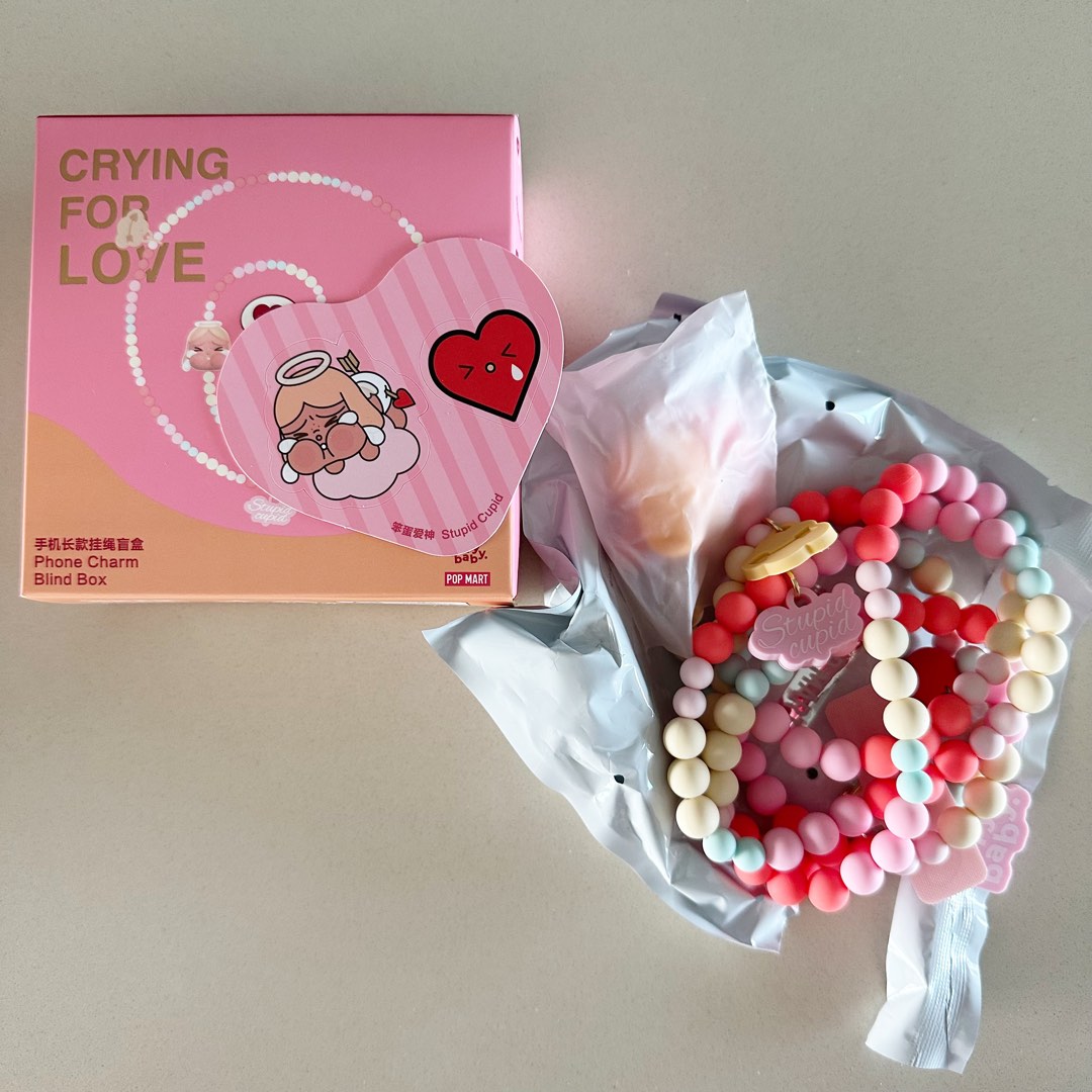 Popmart CRYBABY Crying For Love Series Phone Charm / S*tupid Cupid ...