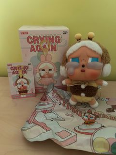 Original Popmart Crybaby Crying Again Vinyl Plush Keychain, Hobbies ...