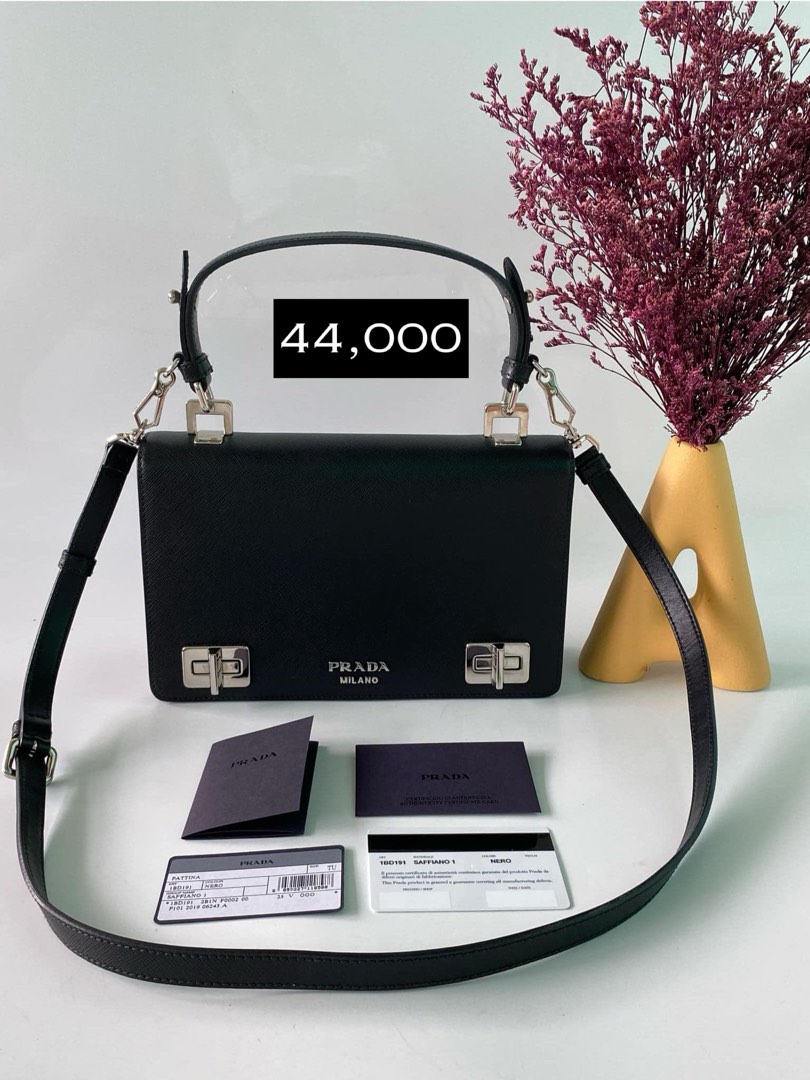 Prada two way bag, Luxury, Bags & Wallets on Carousell