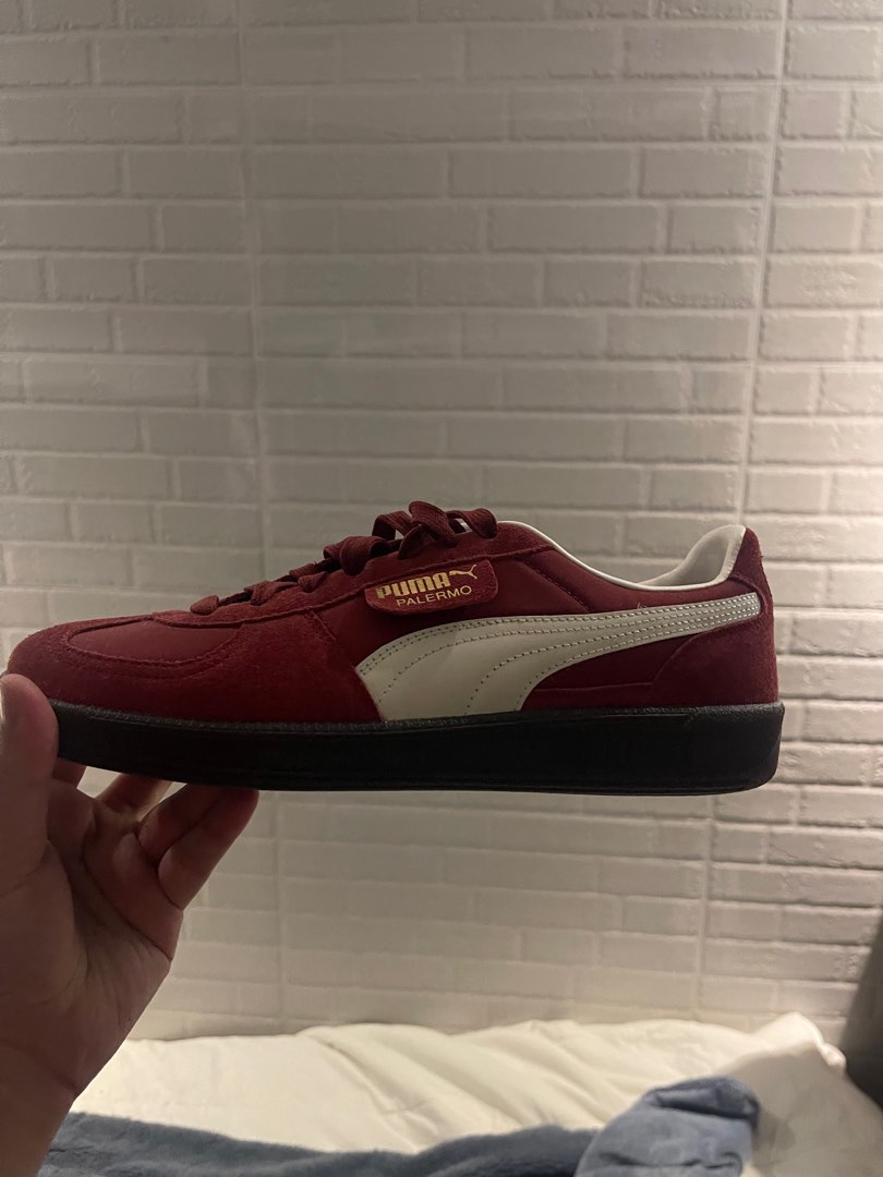 Puma Palermo OG Red, Men's Fashion, Footwear, Sneakers on Carousell