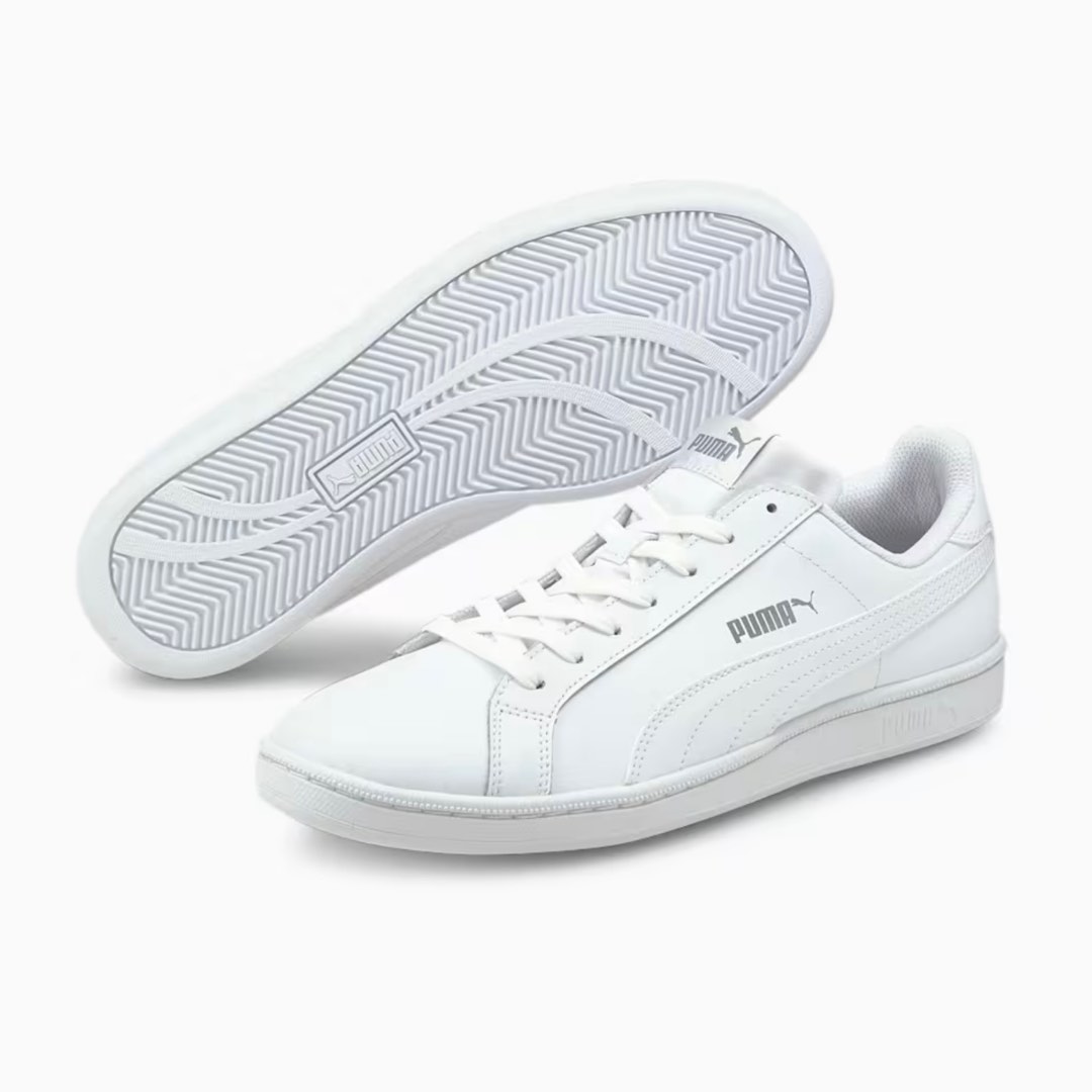 puma smash leather trainers blanc/white shoes, Women's Fashion ...