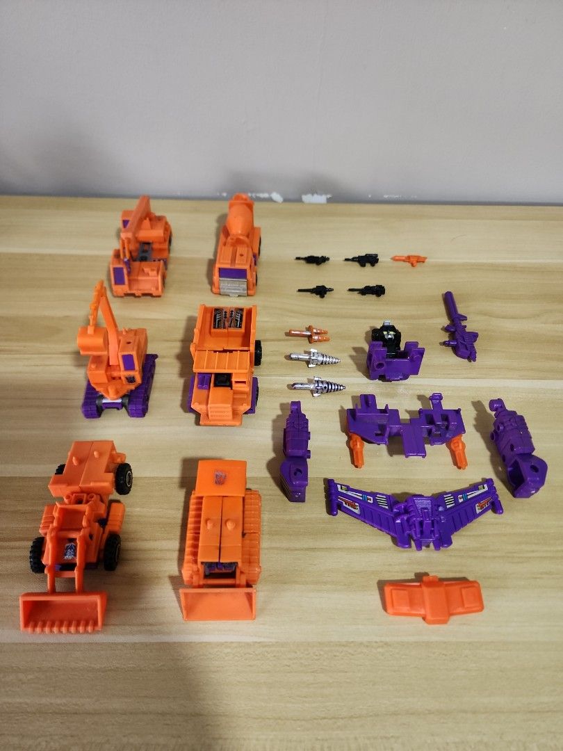 Rare Vintage Hasbro G2 Transformers Orange Devastator Constructicons 95 ...