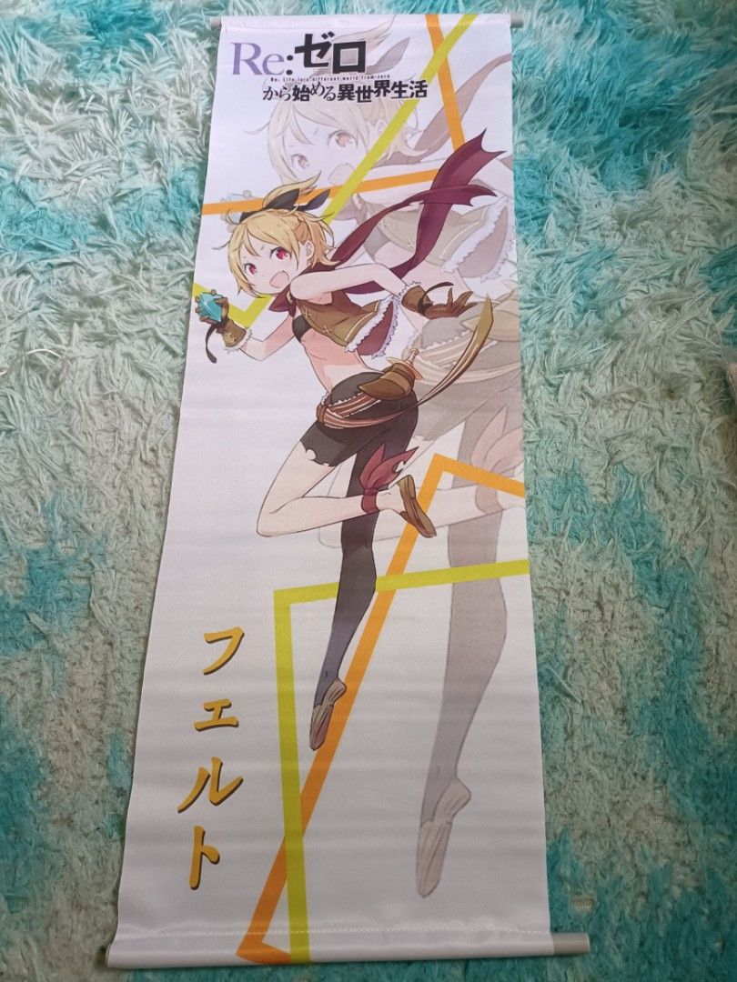 Re Zero Felt Hanging Poster, Hobbies & Toys, Collectibles & Memorabilia ...