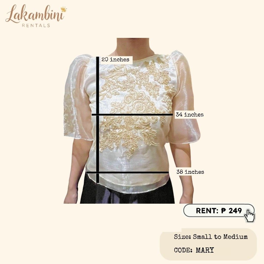 RENT: MODERN FILIPINIANA Kimona Filipiniana Top Filipiniana dress ...