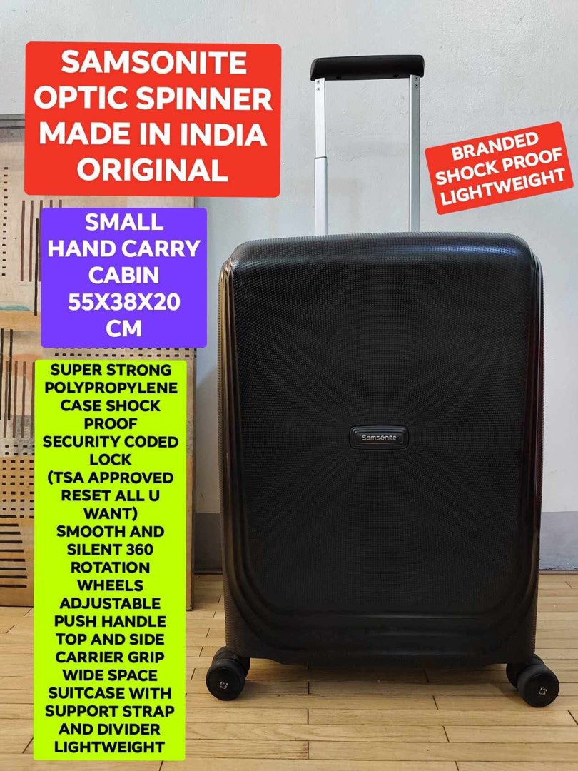 SAMSONITE OPTIC SPINNER BRAND MADE IN INDIA IMPORTED FROM JAPAN CARRY ...
