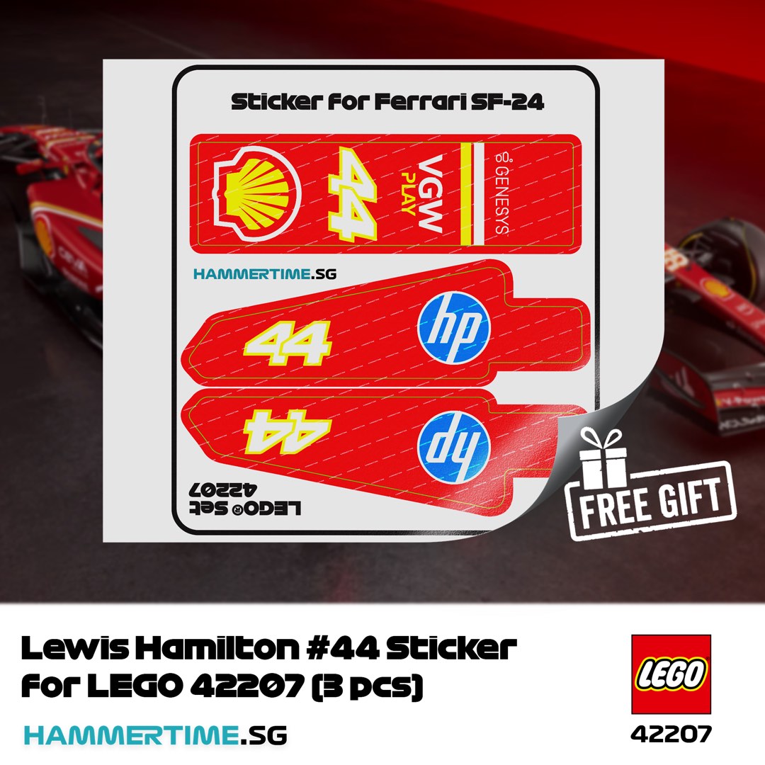 Scuderia Ferrari SF-24 LEGO 42207 Sticker | Lewis Hamilton, Charles ...