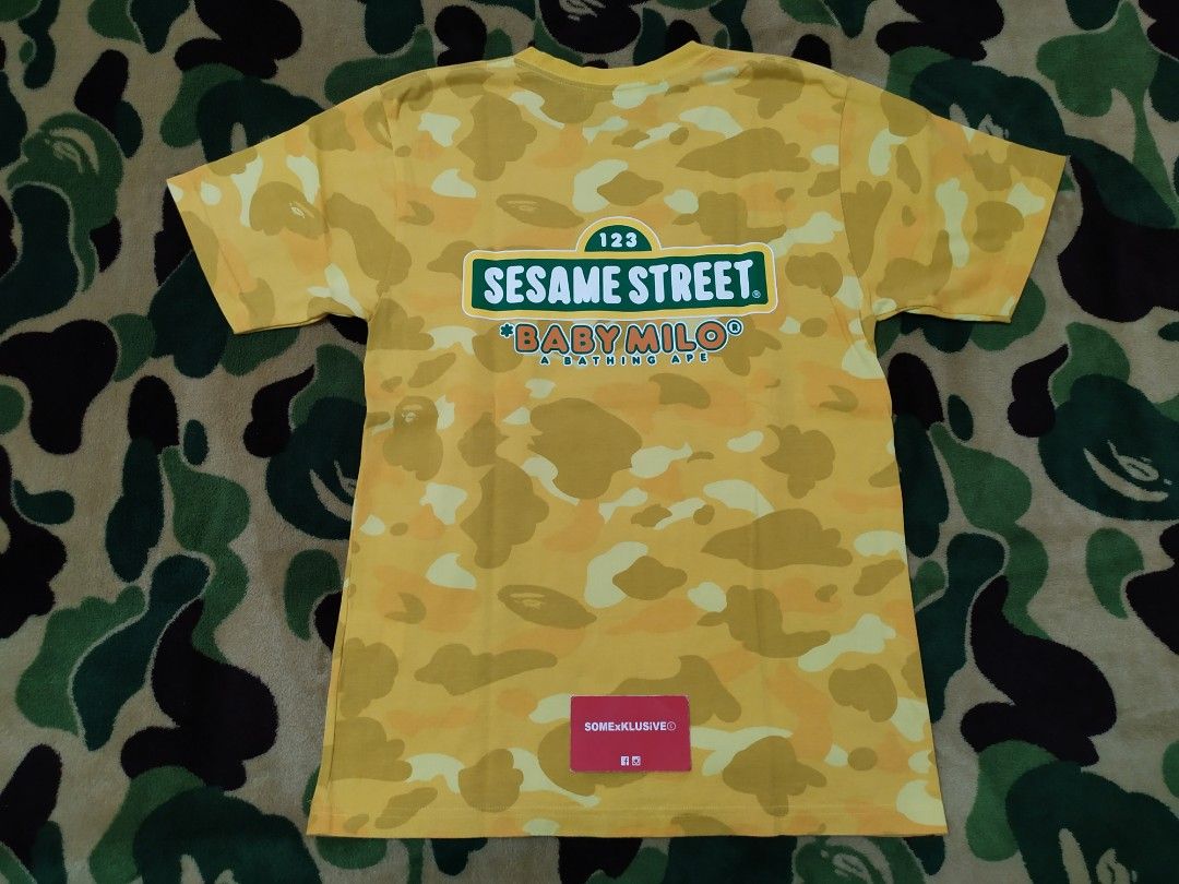 Sesame Street x Bape, Men's Fashion, Tops & Sets, Tshirts & Polo Shirts ...