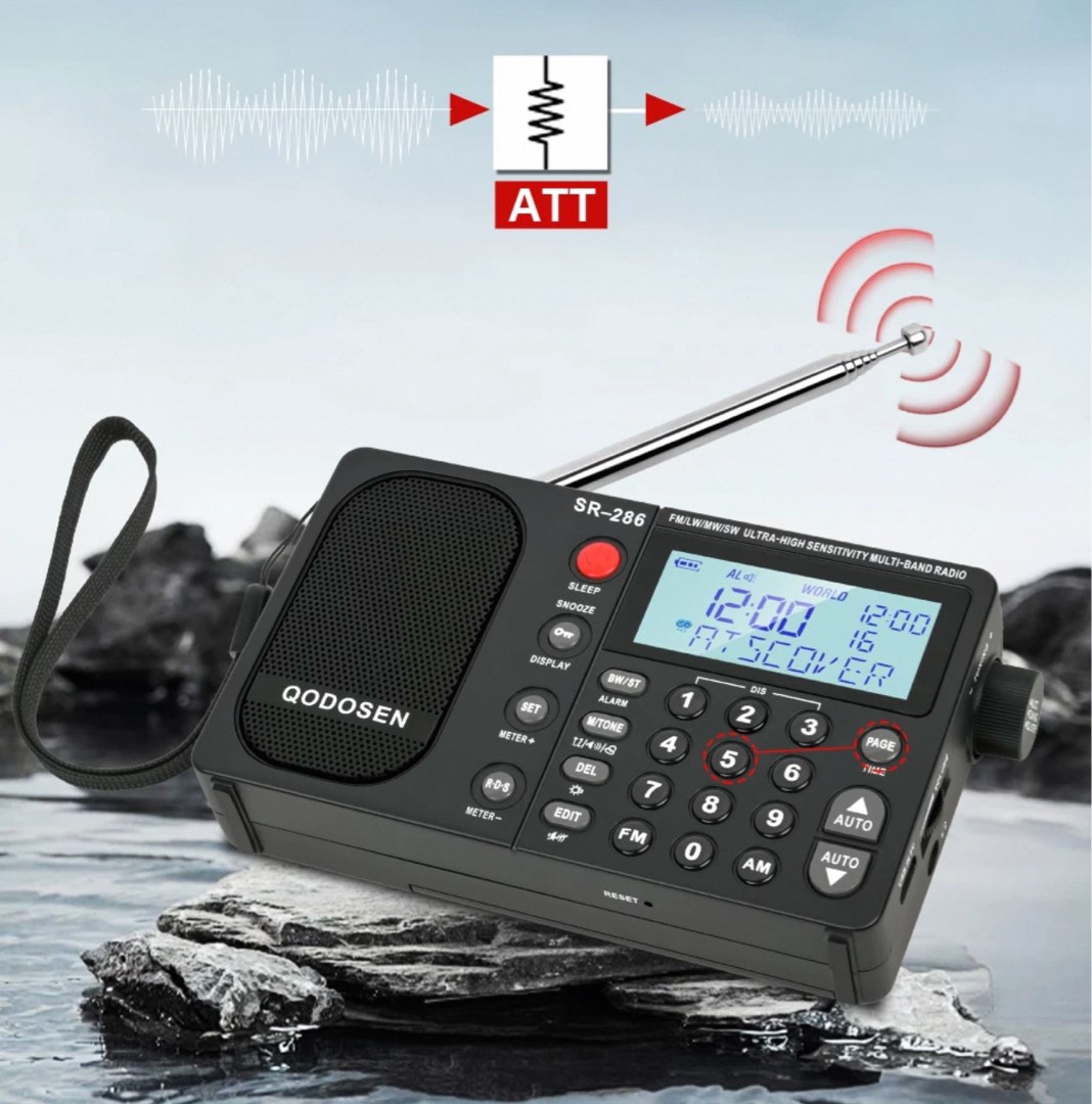 SR-286 Portable Radio, with TEF6686 Automotive Chip,LW,AM, FM ...