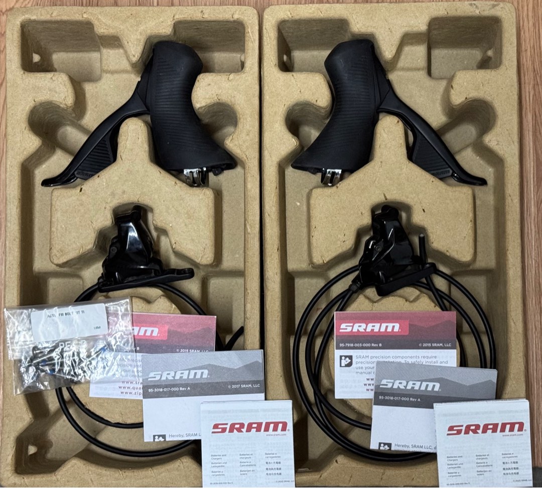 SRAM Rival eTap AXS Shifters and Brake calipers, Sports Equipment ...