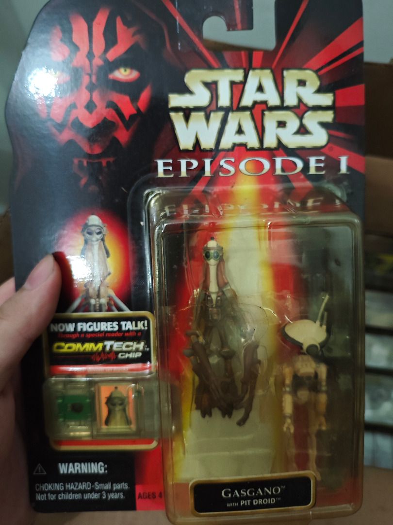 STAR WARS Episode I GASGANO with PIT DROID 3.75" Action Figure 1998 ...
