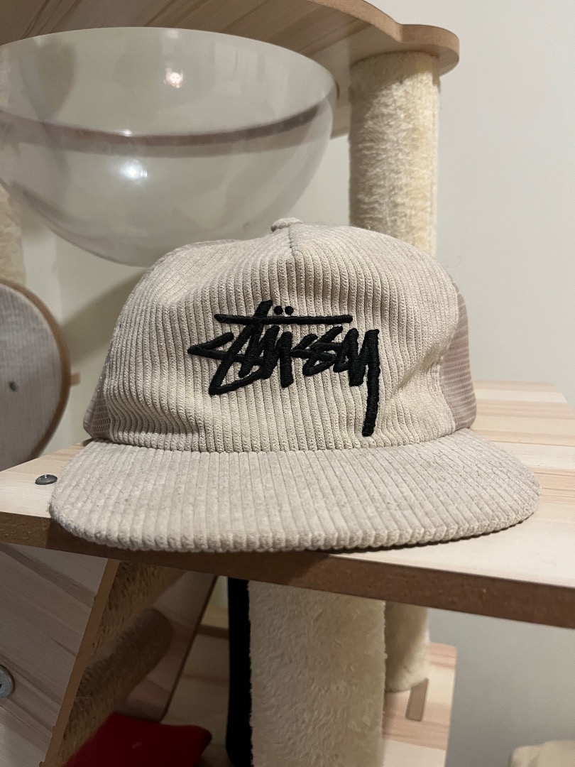 Authentic STUSSY Beige Trucker Cap in Cream, Men's Fashion, Watches ...
