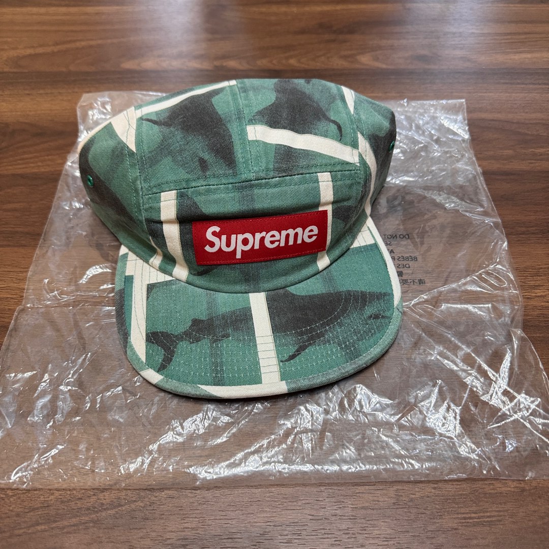 Supreme X Damien Hirst Camp Cap Shark Ss25, Men's Fashion, Watches ...