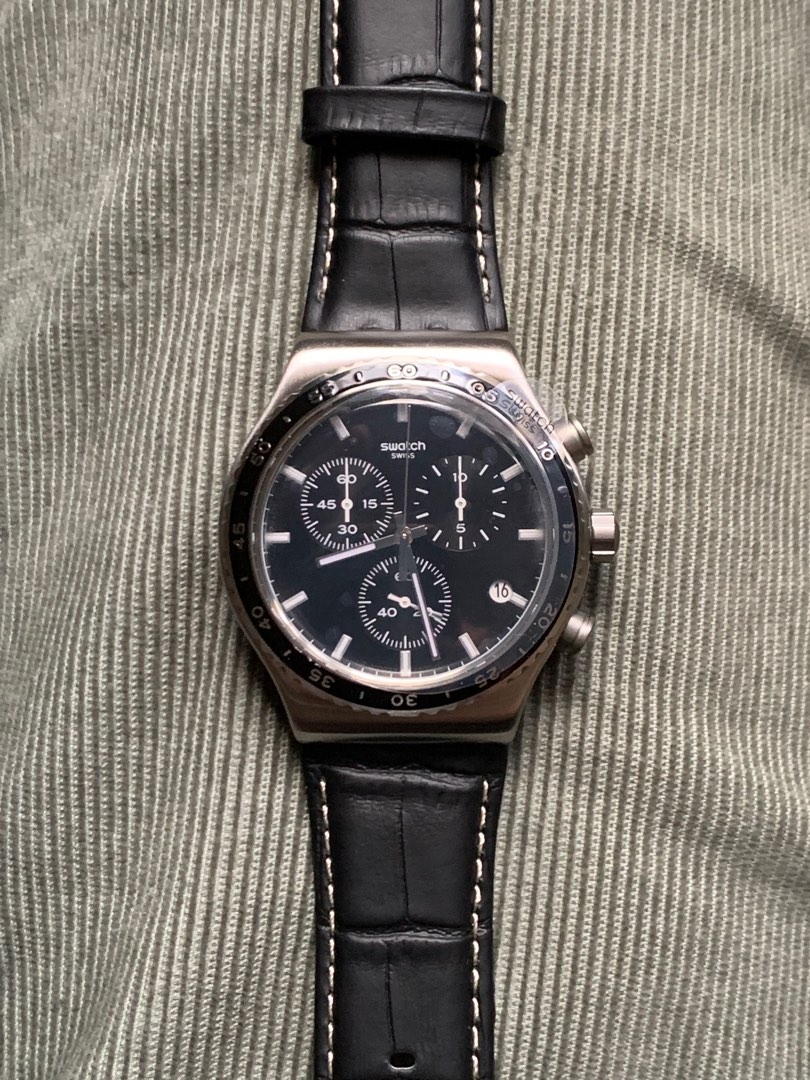 Swatch Irony Chronograph YVS495, Men's Fashion, Watches & Accessories ...