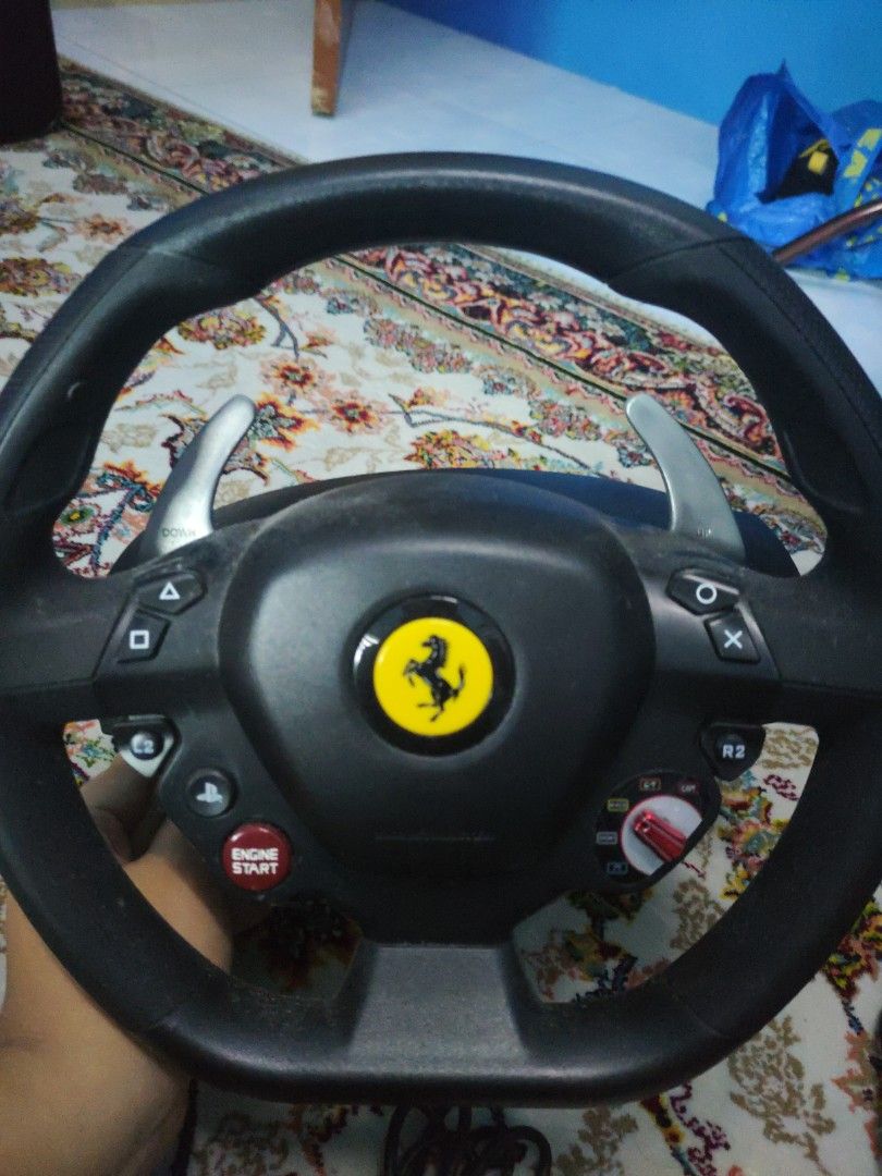 Thrustmaster T80 RW Ferrari 488 GTB Steering wheel Controller, Video ...