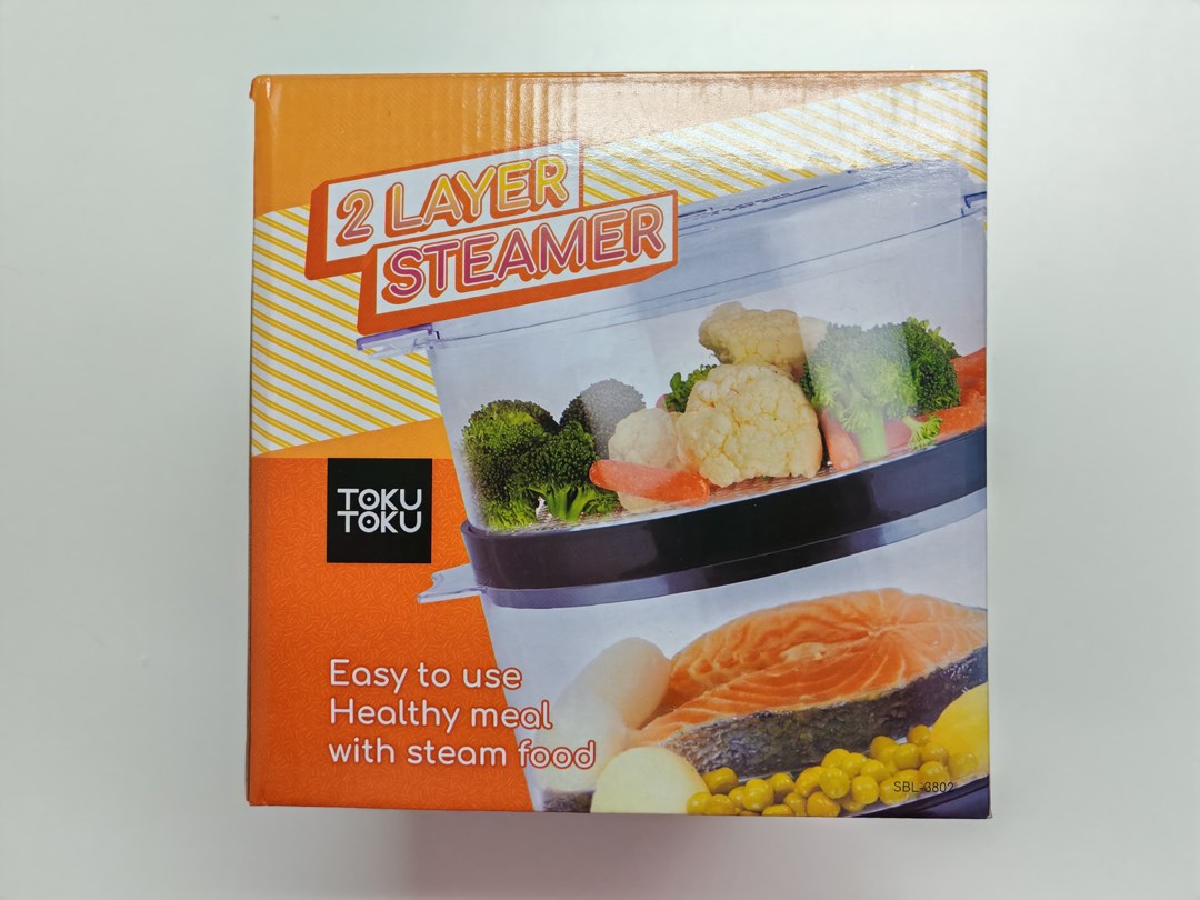 Toku Toku 2 layer Steamer 兩層電蒸器, 家庭電器, 廚房電器, 鍋具 - Carousell